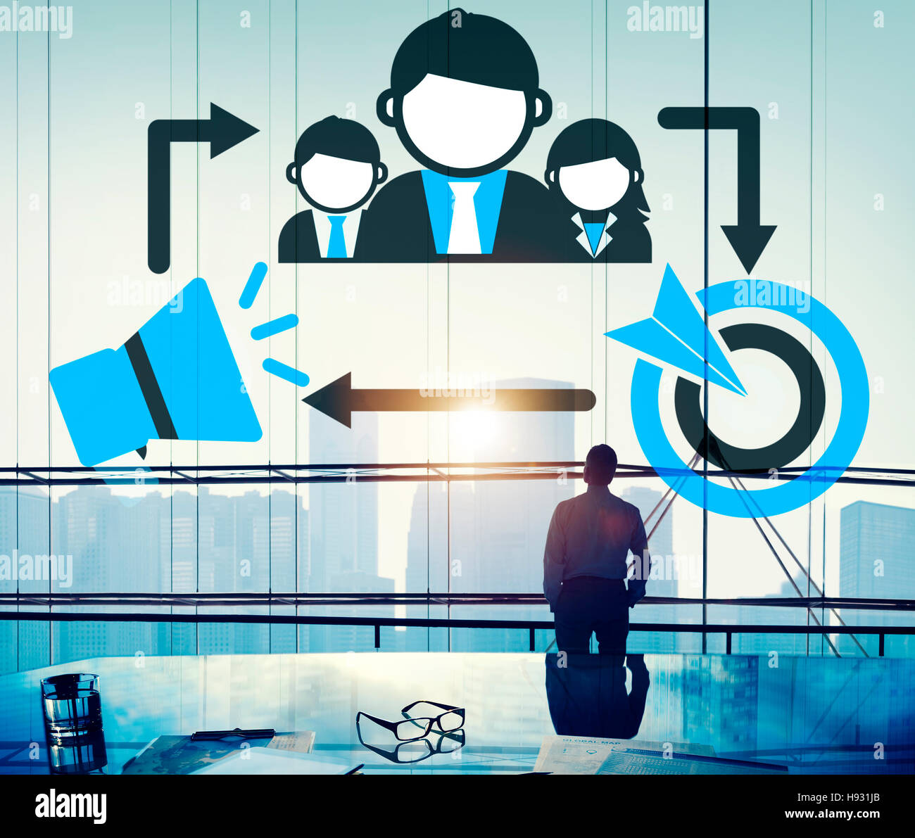 Coaching Leadership Mentoring Target Concept Stock Photo - Alamy