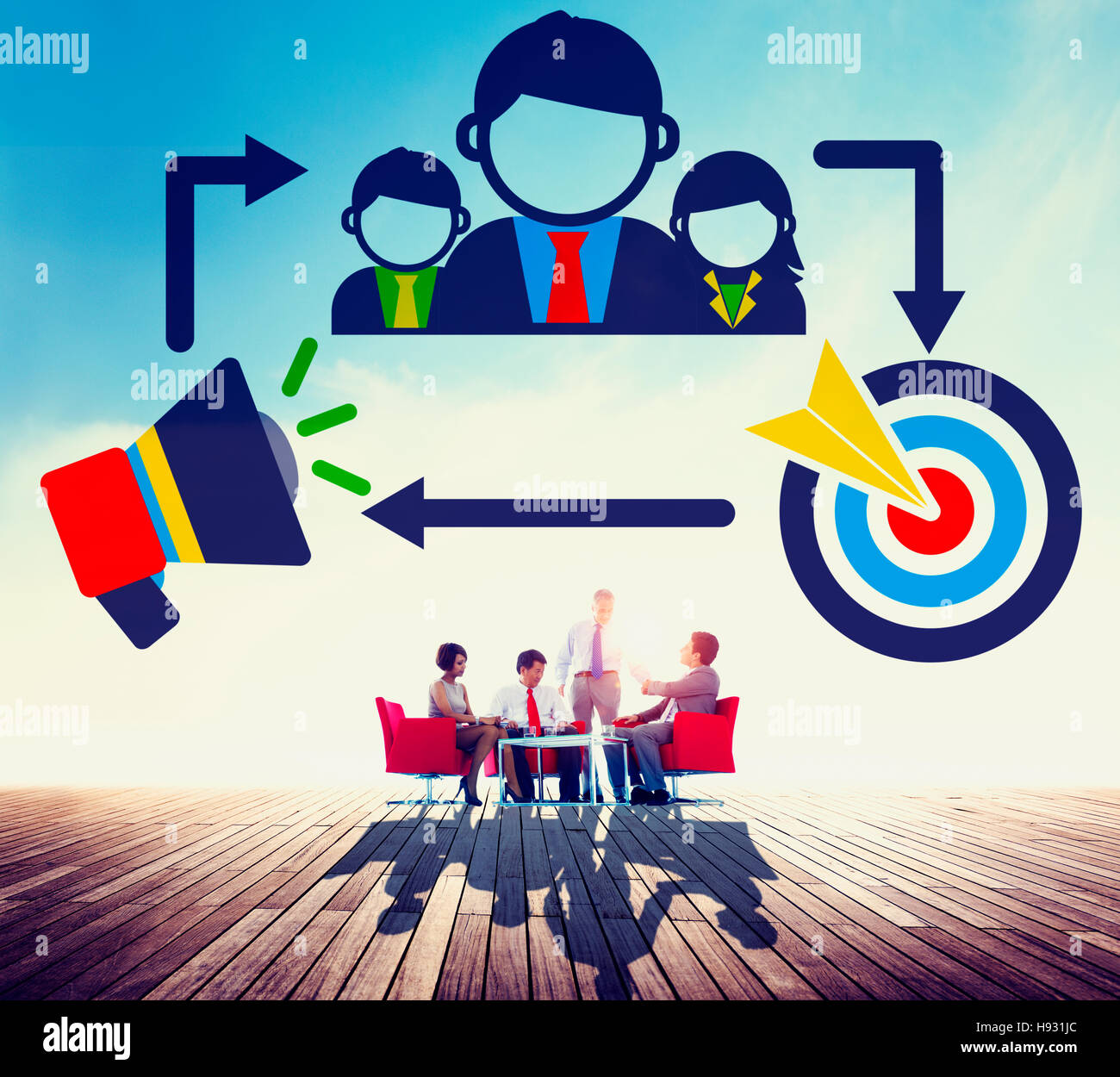 Coaching Leadership Mentoring Target Concept Stock Photo - Alamy