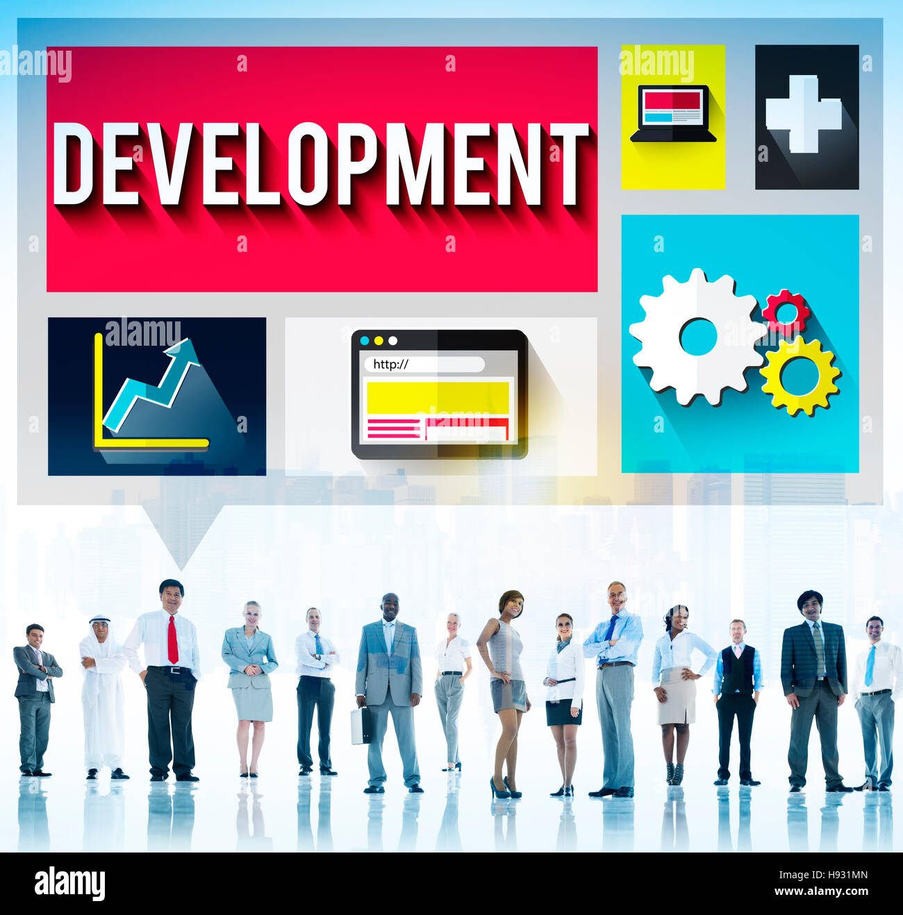 Development Improvement Growth Team Goals Concept Stock Photo - Alamy