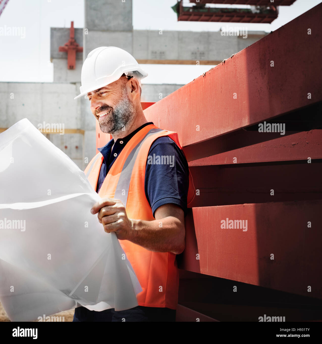 Engineer Architect Construction Site Planning Concept Stock Photo - Alamy
