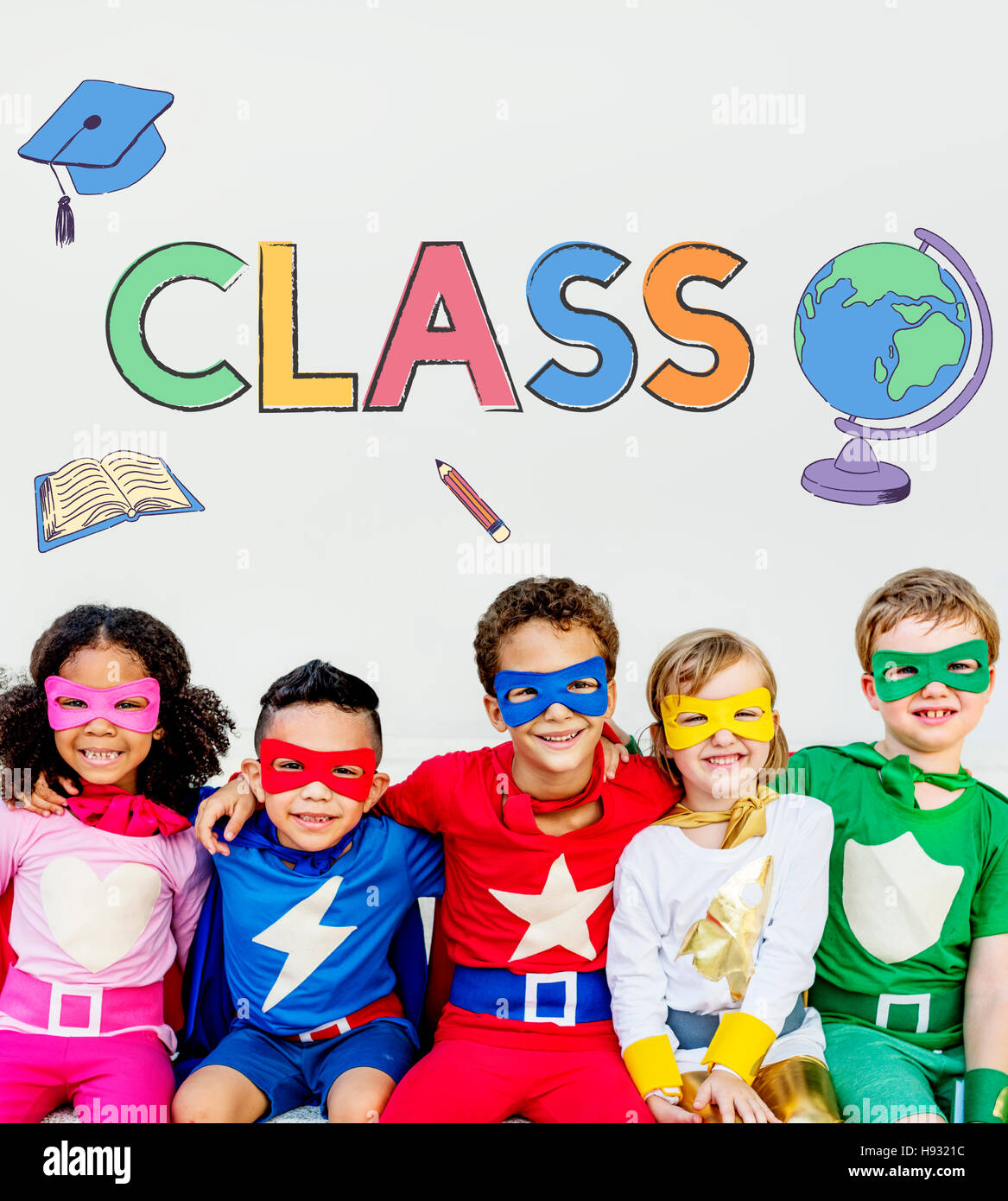 School Academic Learning Kids Graphic Concept Stock Photo - Alamy