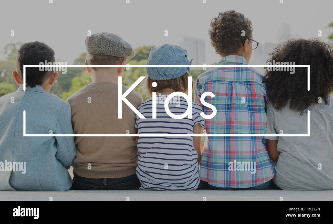 Kids Children Childhood Youth Generation Concept Stock Photo - Alamy