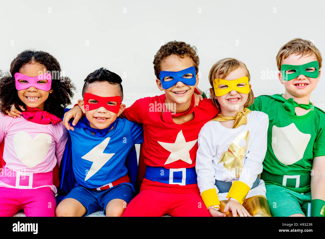 Superhero Kids Stock Photo