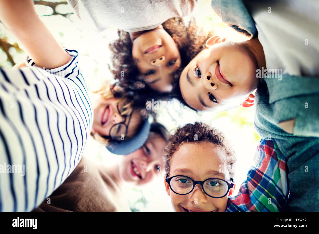Children Friendship Togetherness Smiling Happiness Concept Stock Photo ...