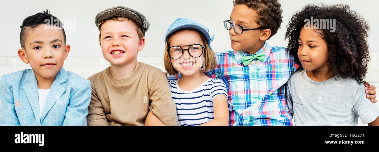 Children Friendship Togetherness Playful Happiness Concept Stock Photo ...
