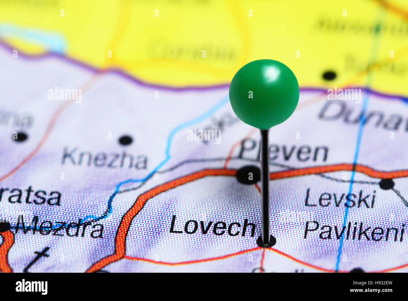 Map of lovech hi-res stock photography and images - Alamy
