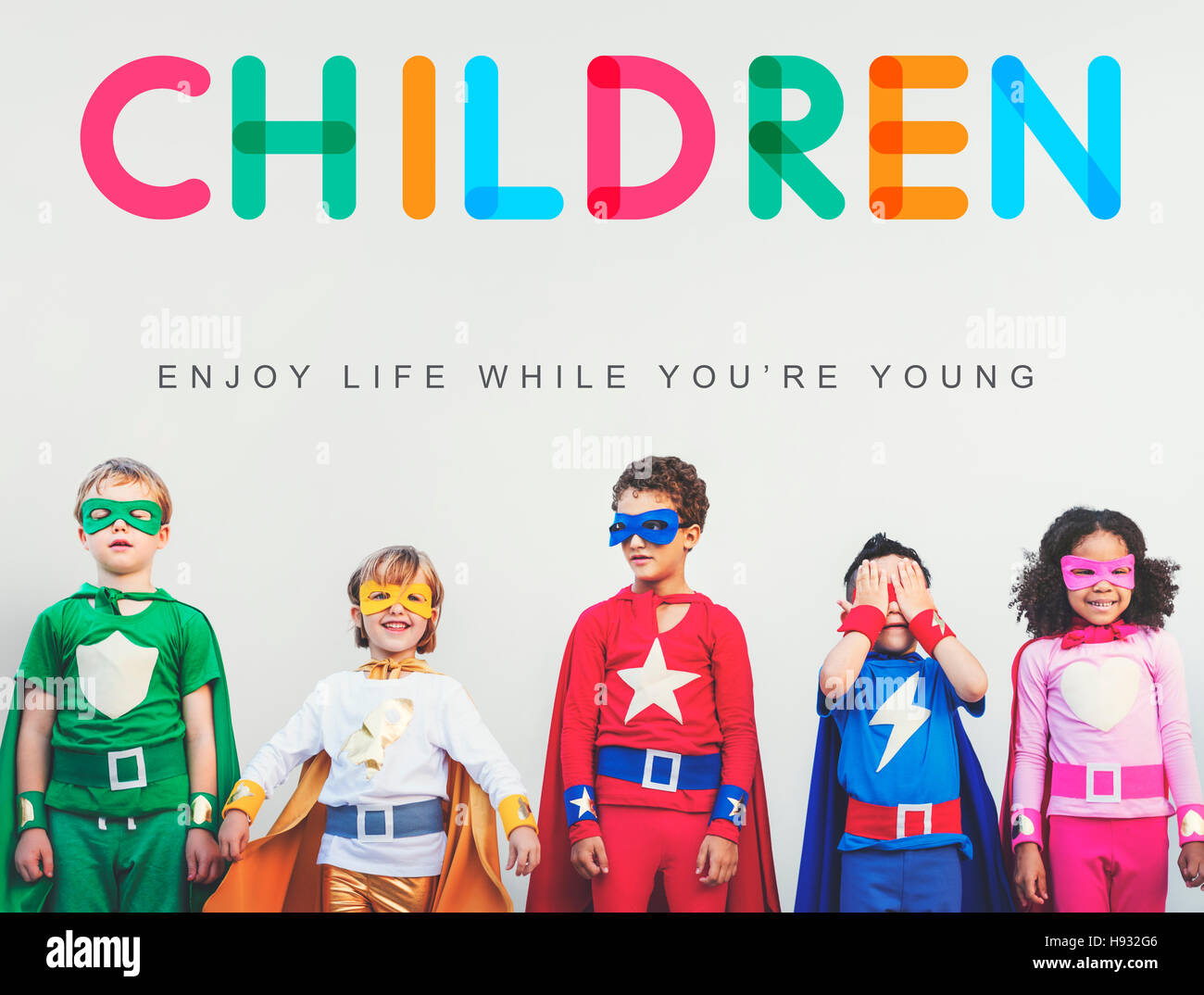 Children Enjoy Life Young Age Concept Stock Photo - Alamy