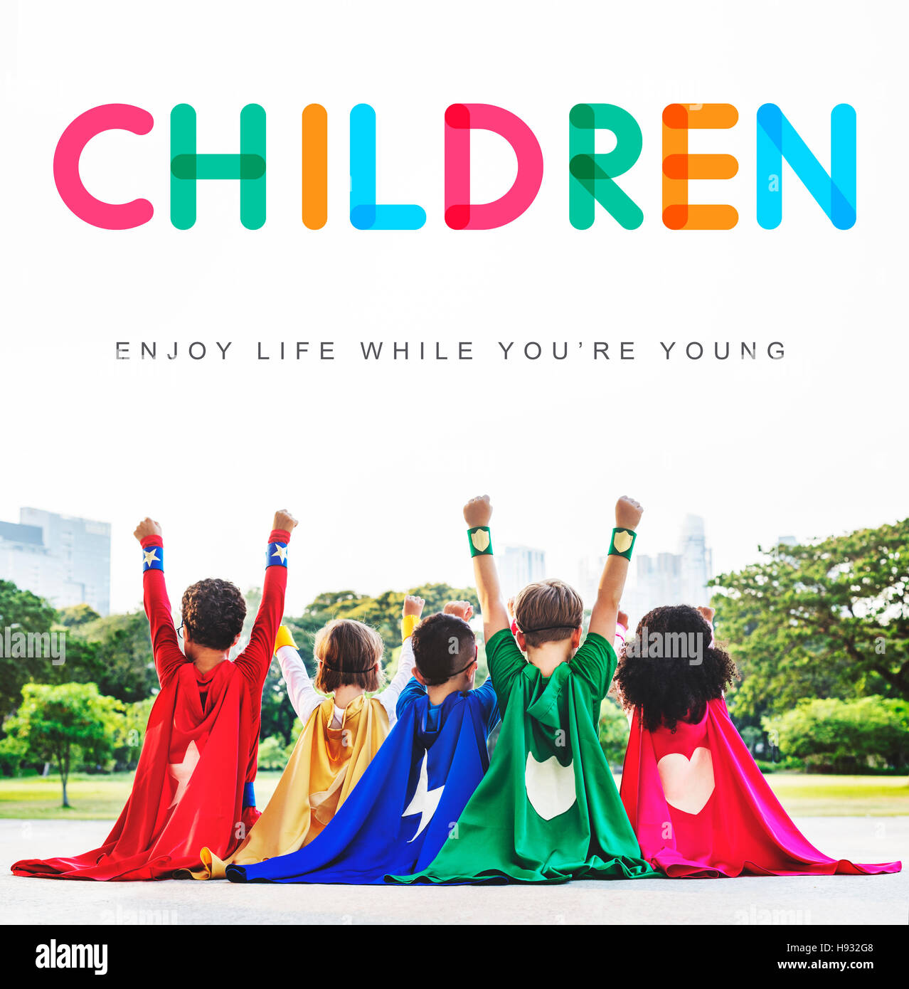Children Enjoy Life Young Age Concept Stock Photo - Alamy