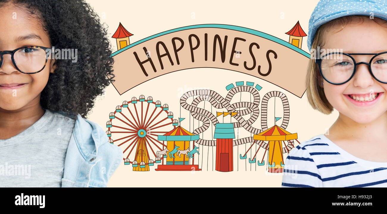 Happiness Happy Emotion Enjoy Fun Relaxation Concept Stock Photo - Alamy