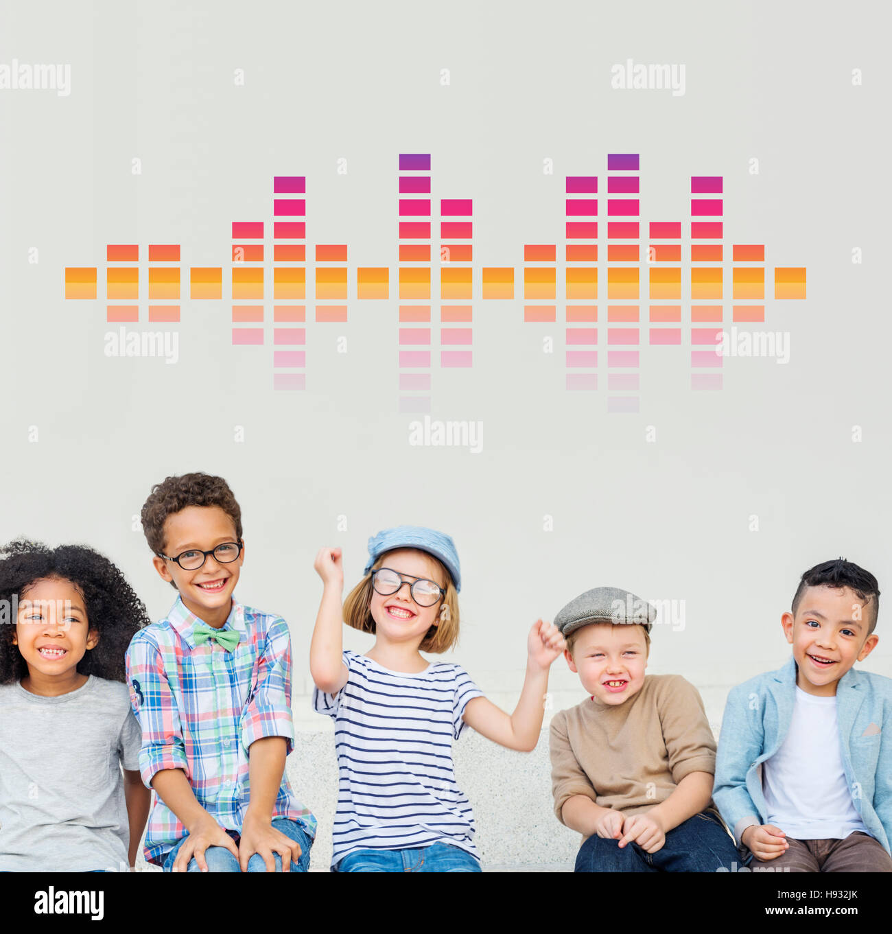 Music Audio Song Wave Graphic Concept Stock Photo - Alamy