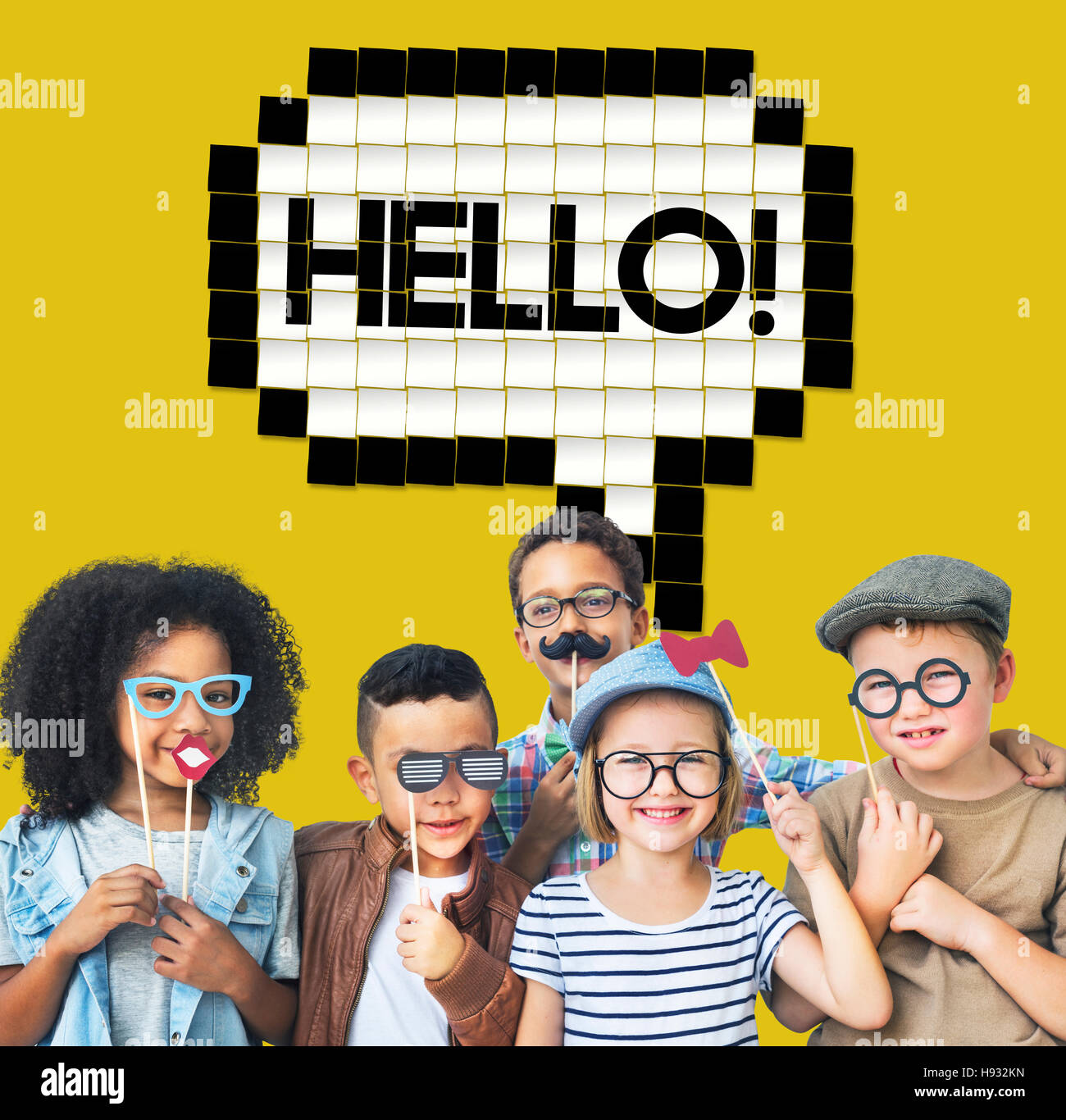 Hello speech bubble hi-res stock photography and images - Alamy