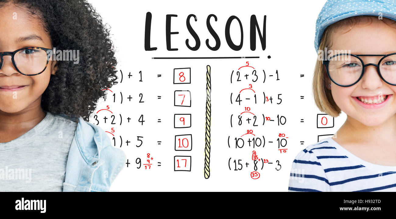 Learning Education Mathematics Calculation Teaching Concept Stock Photo ...