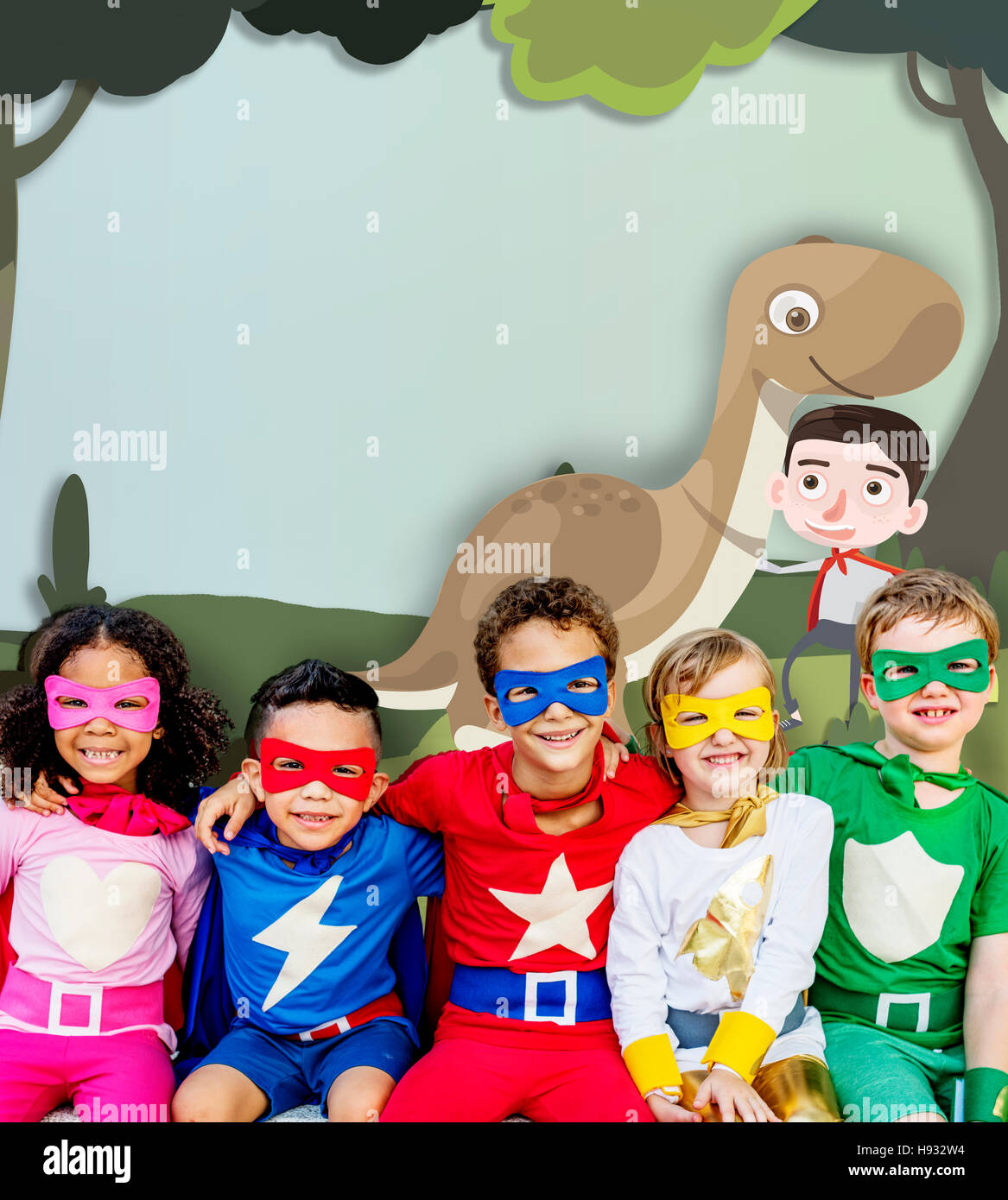 Kids Children Childhood Imagination Happy Concept Stock Photo - Alamy