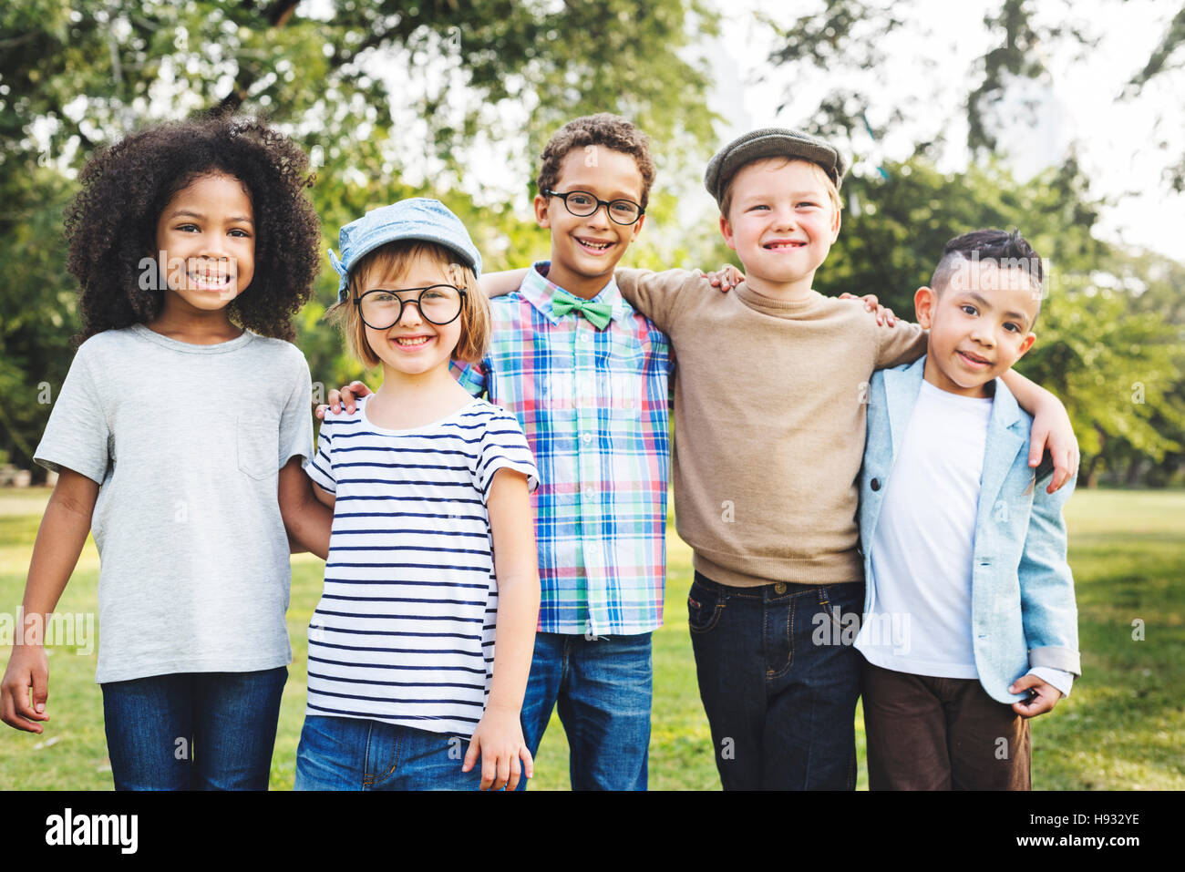 Children Friendship Togetherness Playful Happiness Concept Stock Photo ...