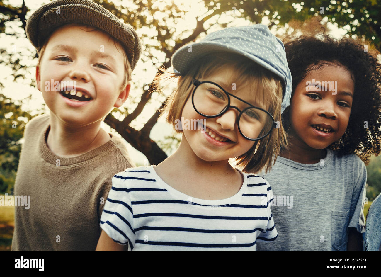 Kids Happiness Fun Smiling Children Concept Stock Photo - Alamy