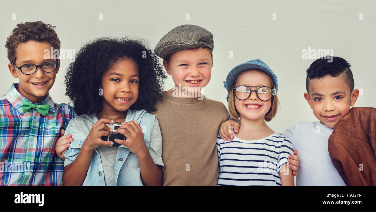 Children Friendship Togetherness Playful Happiness Concept Stock Photo ...