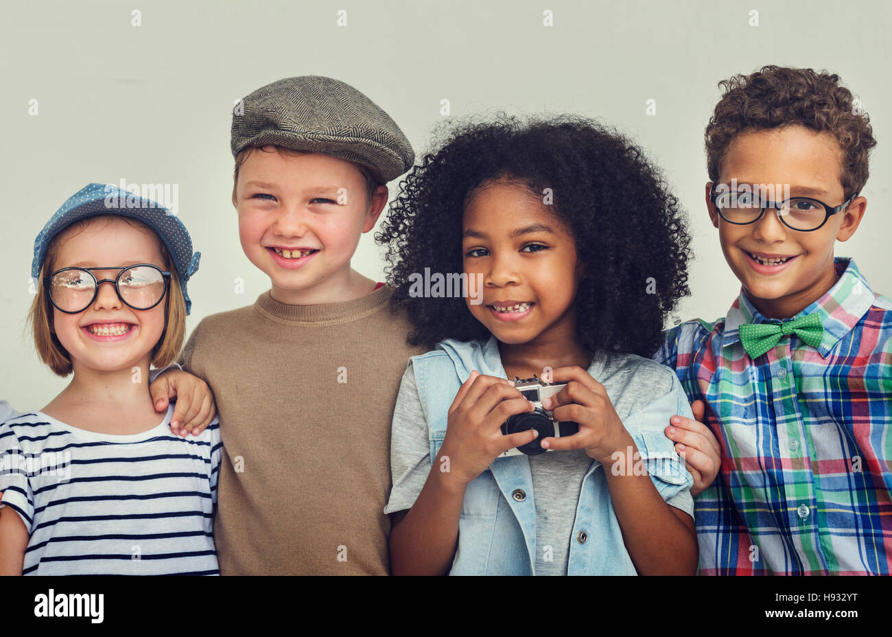 Kids Huddle Happiness Fun Smiling Concept Stock Photo - Alamy
