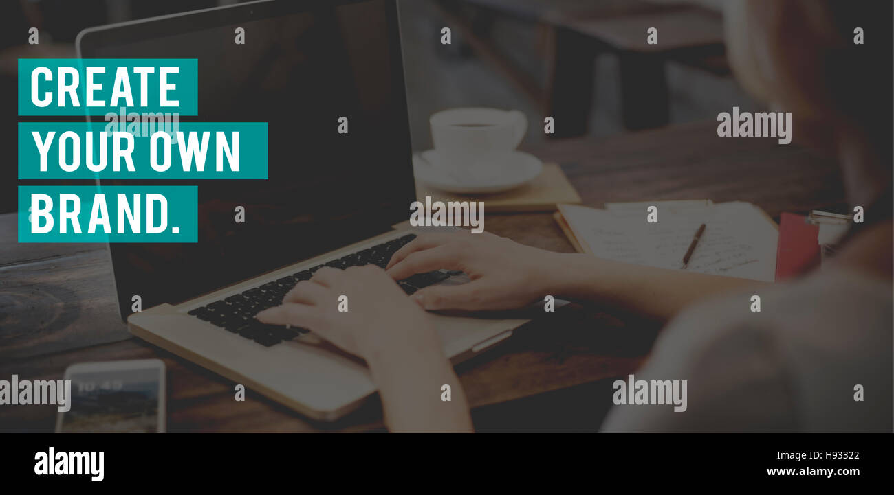 Create Your Own Brand Ideas Planning Inspiration Concept Stock Photo ...