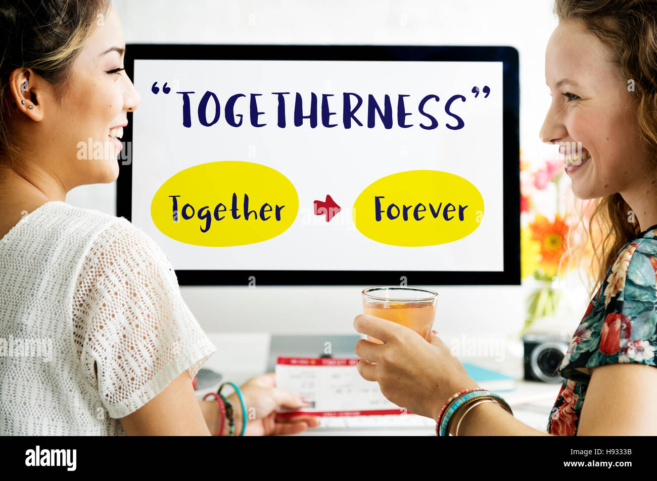 Best Friends Relationships Connecting Concept Stock Photo - Alamy