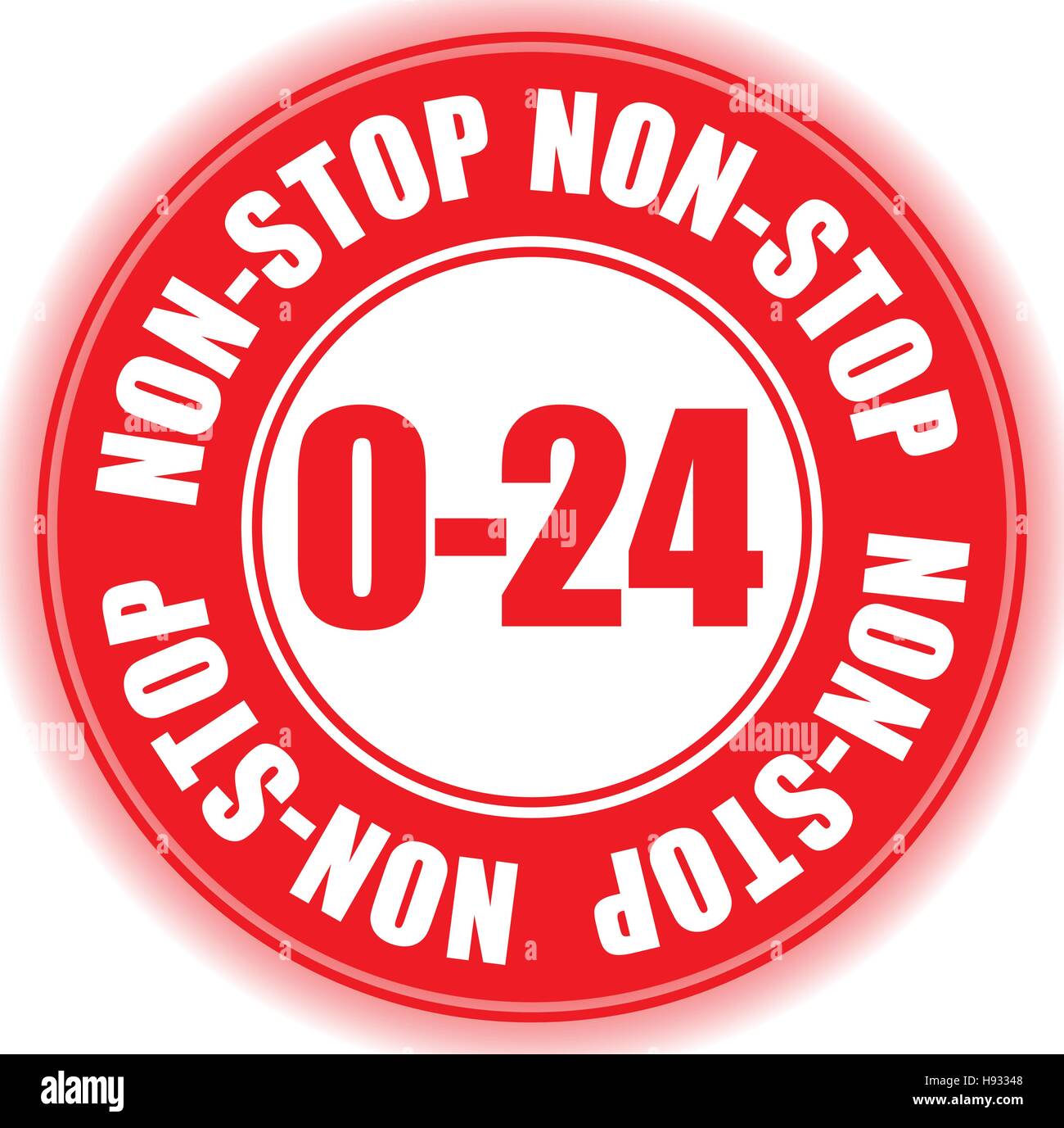 0/24, non-stop business hours opening hours badge, button Stock Vector ...