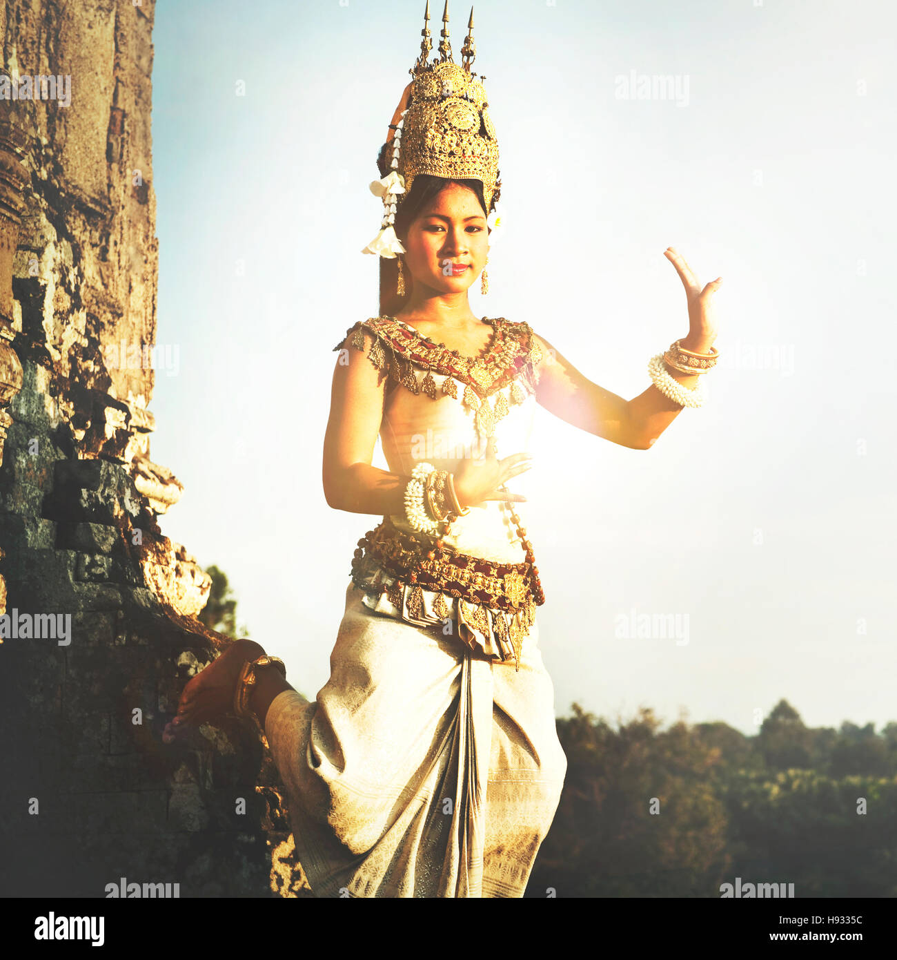 Aspara Dancer Angkor Wat Traditional Woman Concept Stock Photo - Alamy
