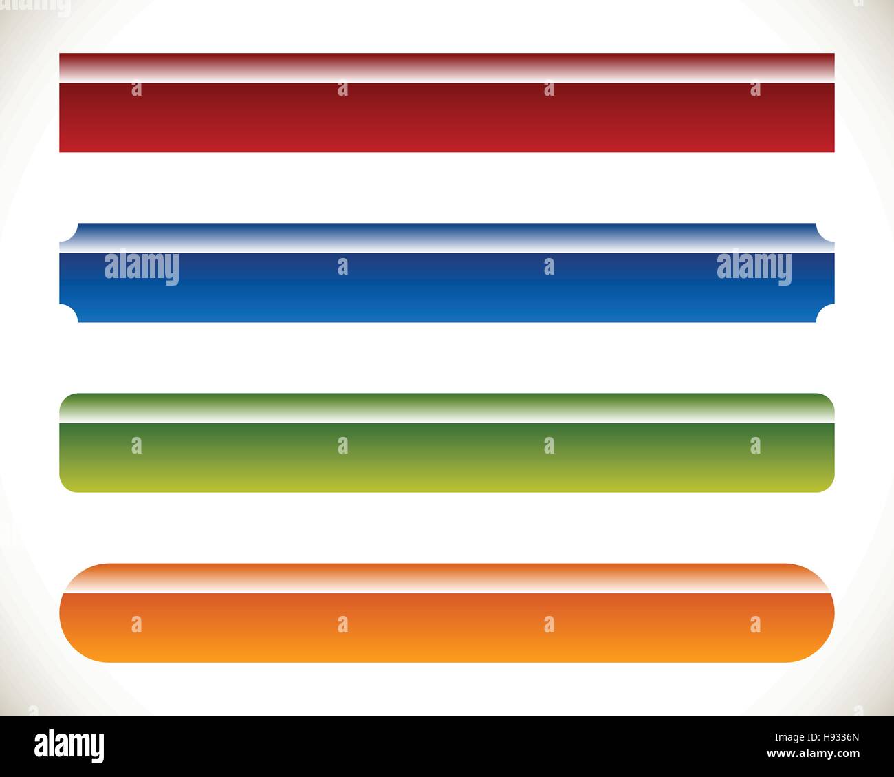 Banners, buttons (4 shape and 4 color Stock Vector Image & Art - Alamy