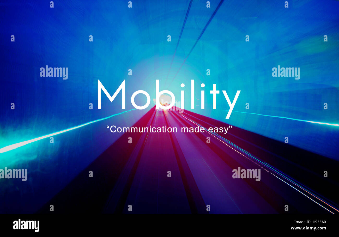 Mobility Communcation Technology Connection Conversation Concept Stock ...