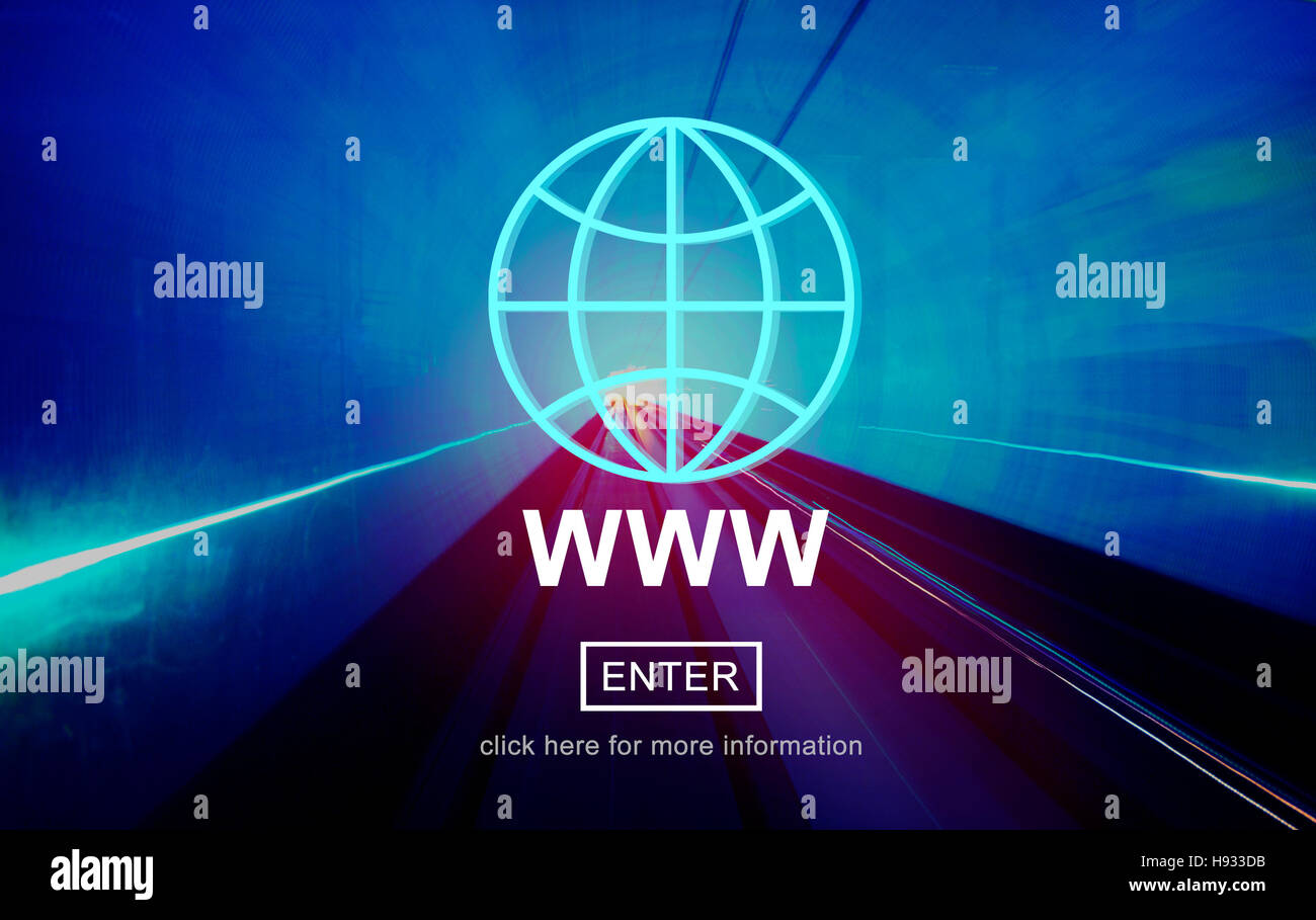 WWW Website Internet Network Connection Social Concept Stock Photo - Alamy