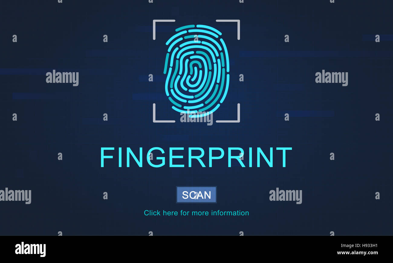 Fingerprint technology futuristic coding digital hi-res stock ...