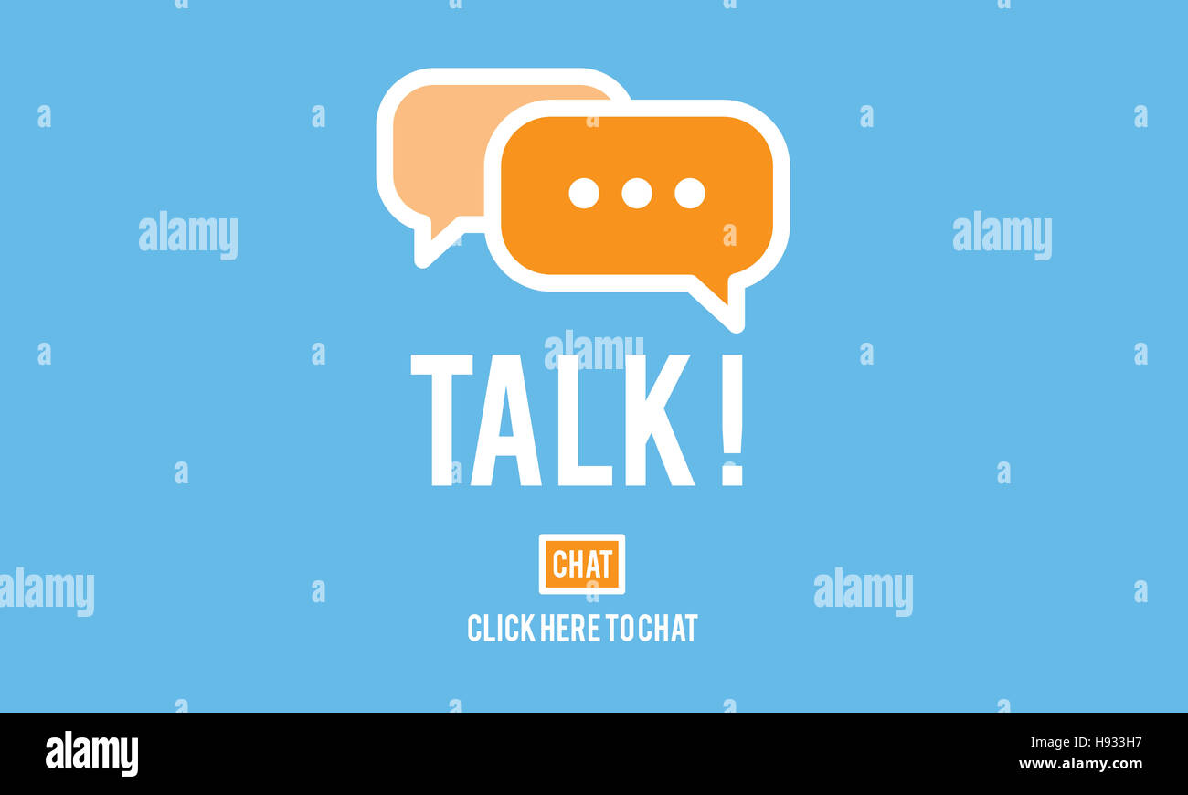 Talking Talk Communication Conversation Concept Stock Photo - Alamy