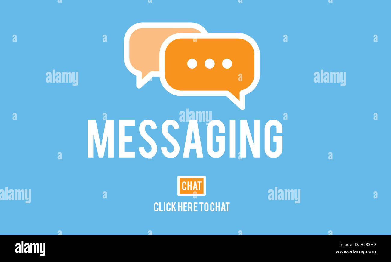 Messaging Texting Connection Networking Connection Concept Stock Photo ...