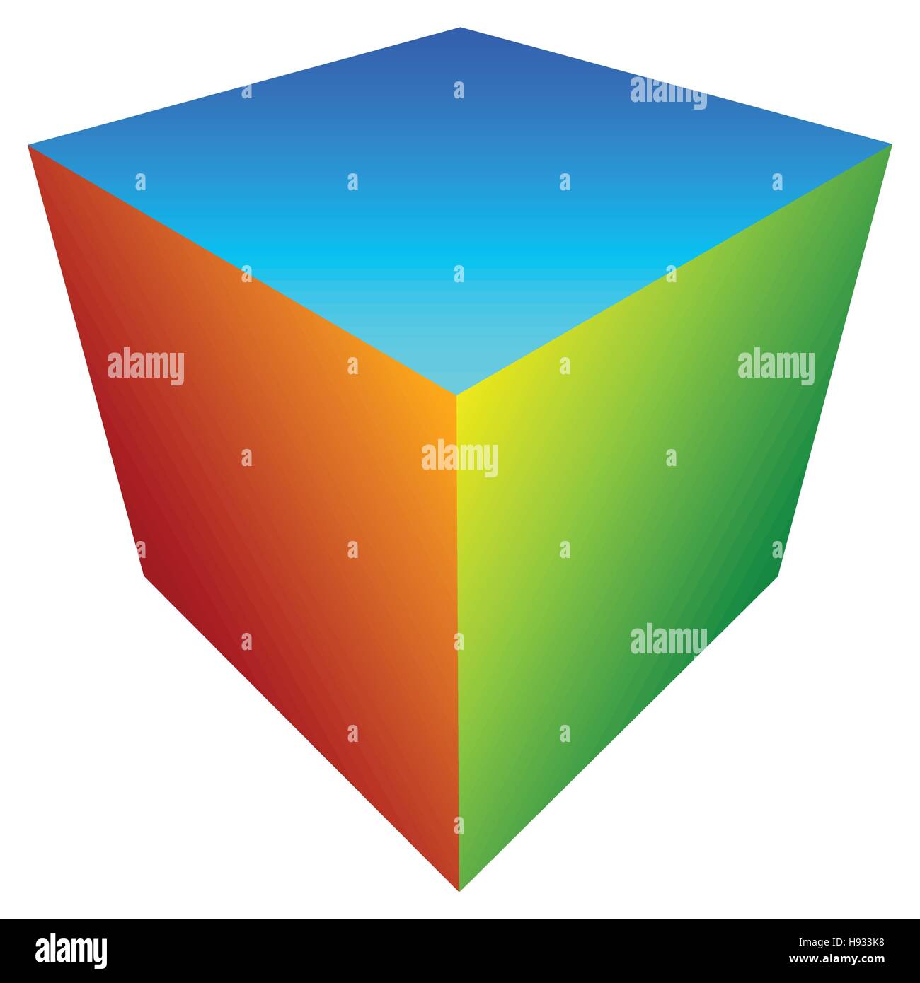 Cubes stacked building concept 3d Stock Vector Images - Alamy