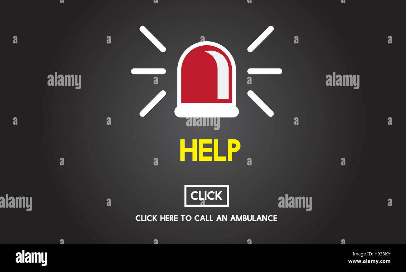 Help Emergency Accident Aid Concept Stock Photo - Alamy