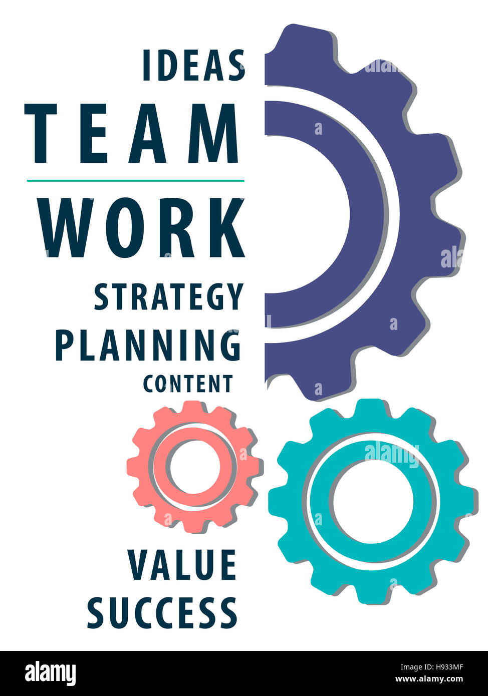 Teamwork Strategy Planning Content Value Concept Stock Photo - Alamy
