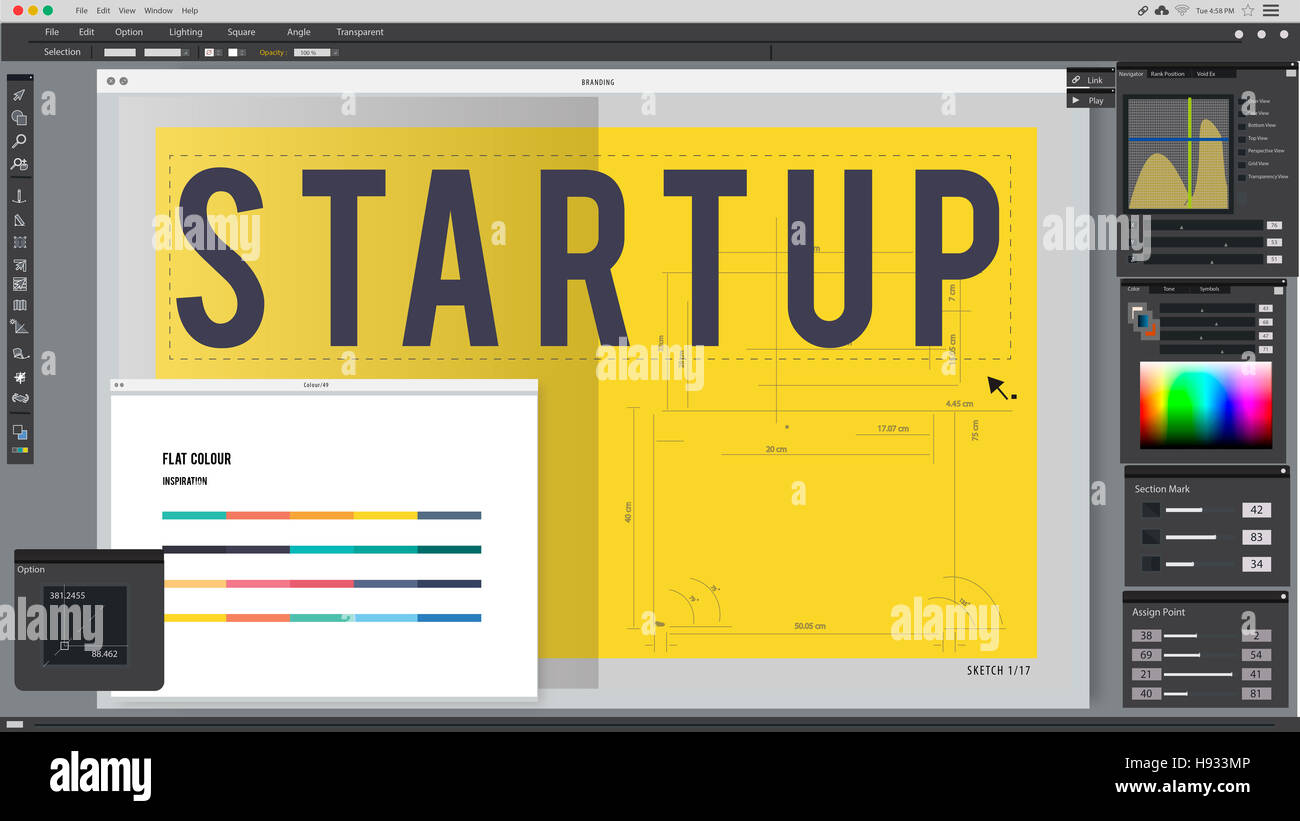 Start up Word Design Editorial Artwork Concept Stock Photo - Alamy