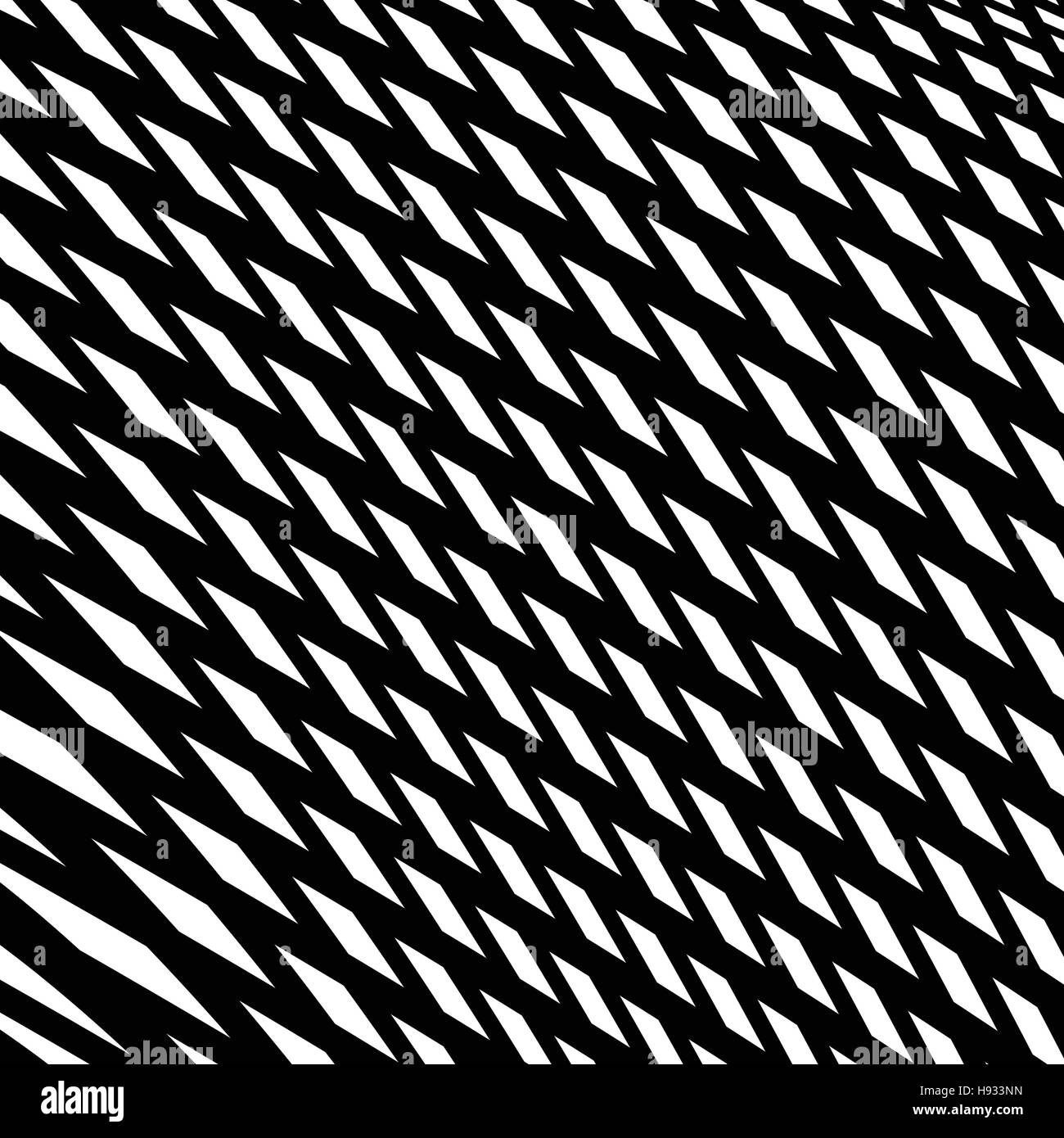 Distorted abstract monochrome pattern of asymmetric / irregular lines ...