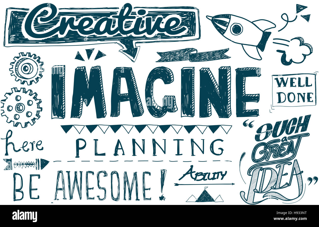 Imagine Planning Creative Imagination Concept Stock Photo - Alamy