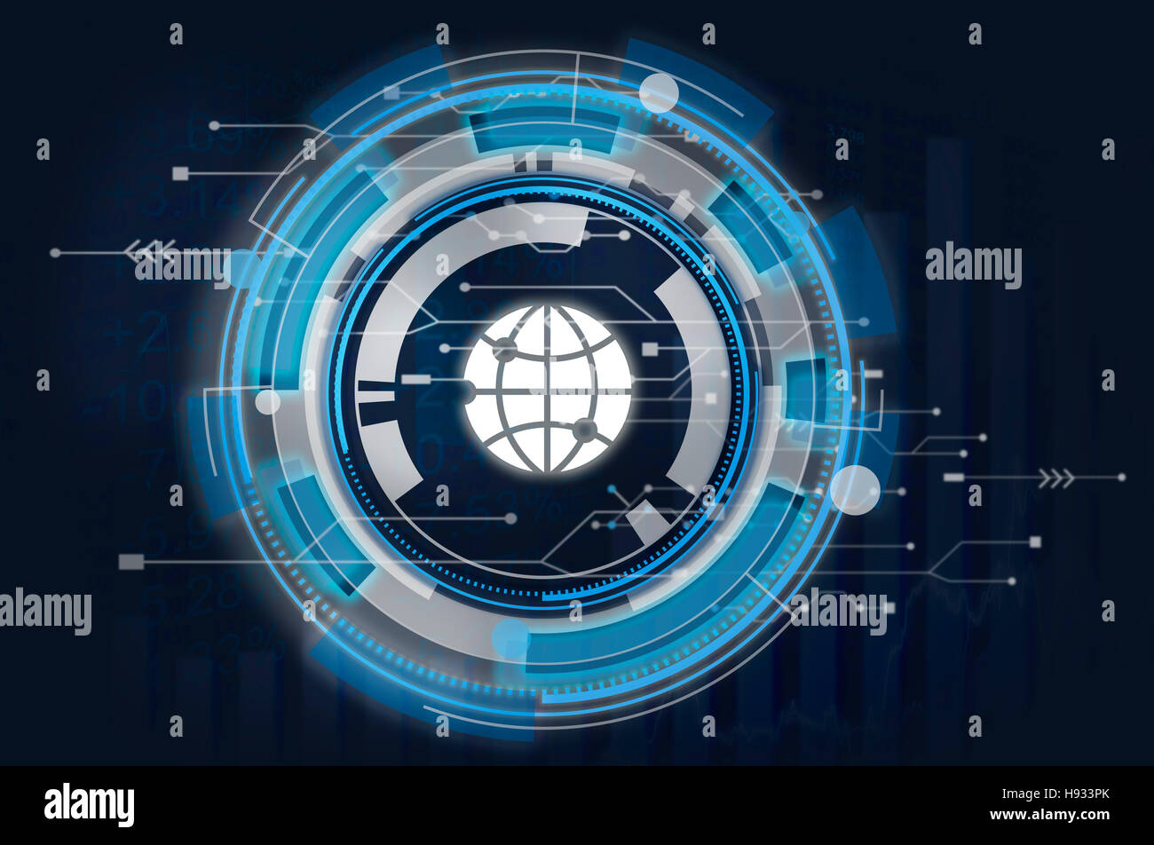 Information Technology Graphic Global Icon Concept Stock Photo - Alamy