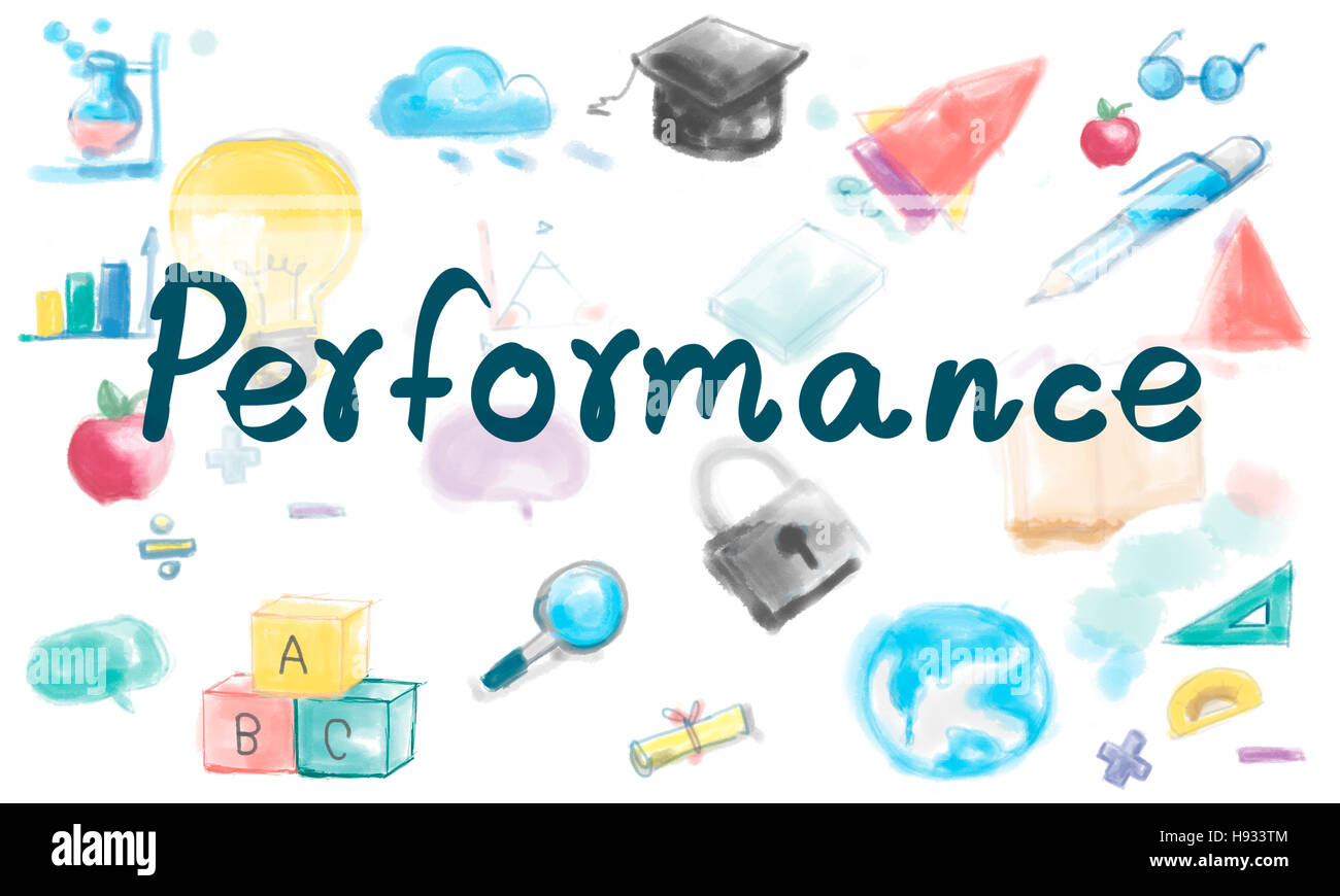 Performance Perform Skill Efficiency Concept Stock Photo - Alamy