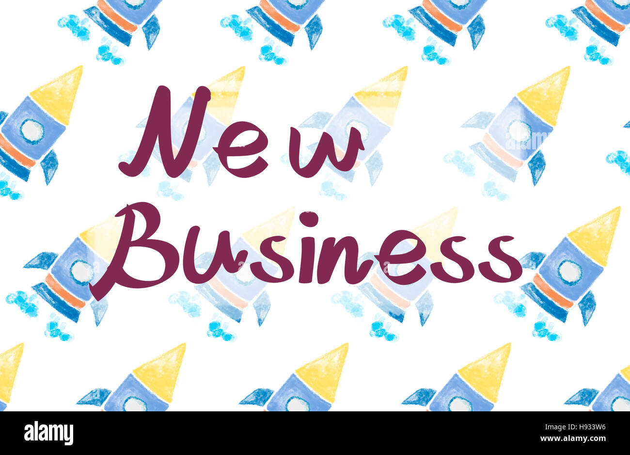 New Business Launch Growth Introduce Success Concept Stock Photo - Alamy
