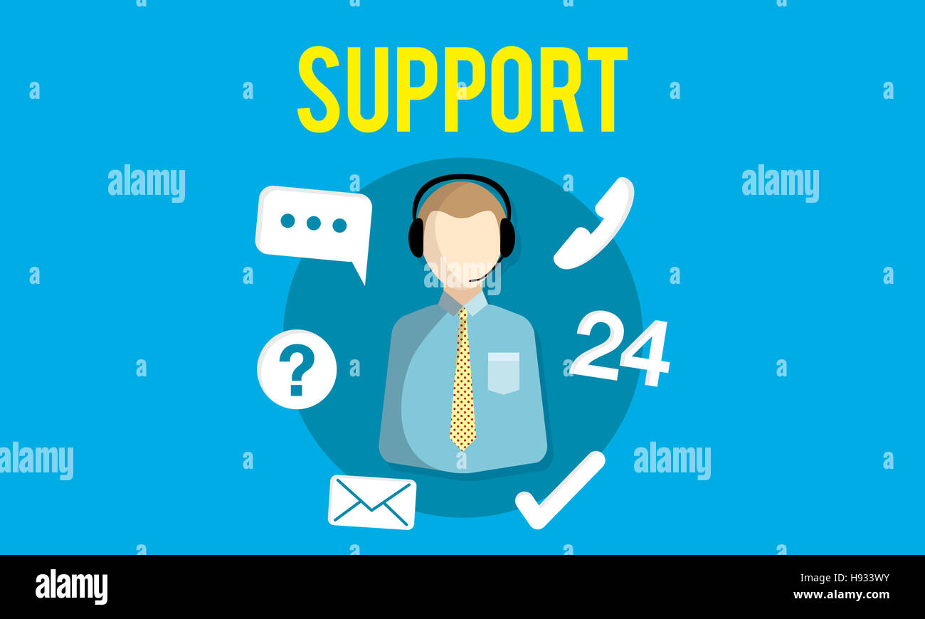 Support Helping Customer Service Advice Concept Stock Photo - Alamy