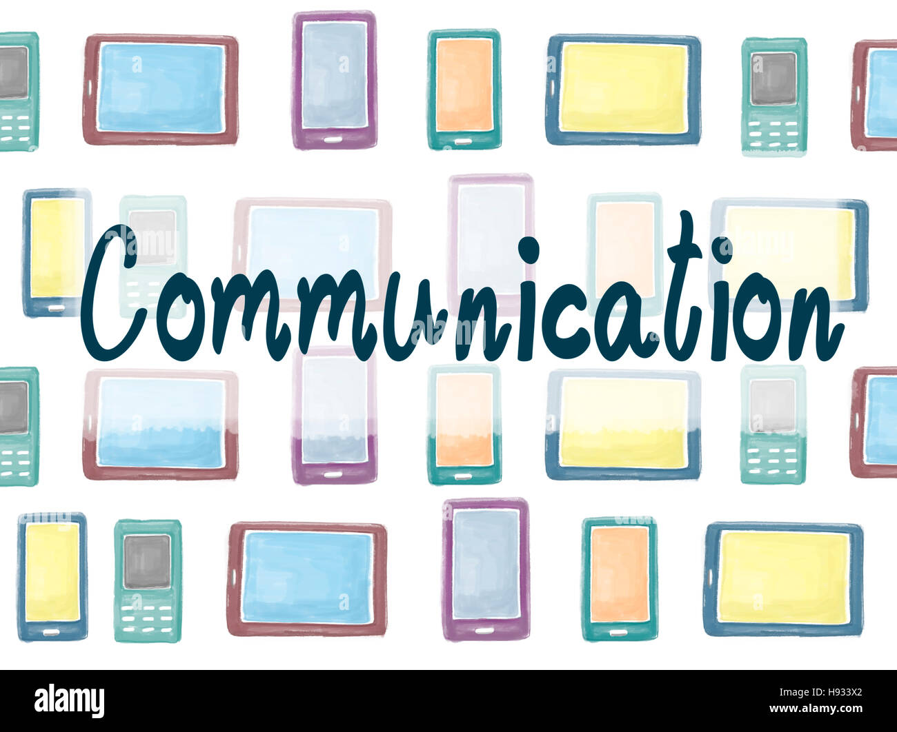 Communication Communicate Connection Interaction Concept Stock Photo ...