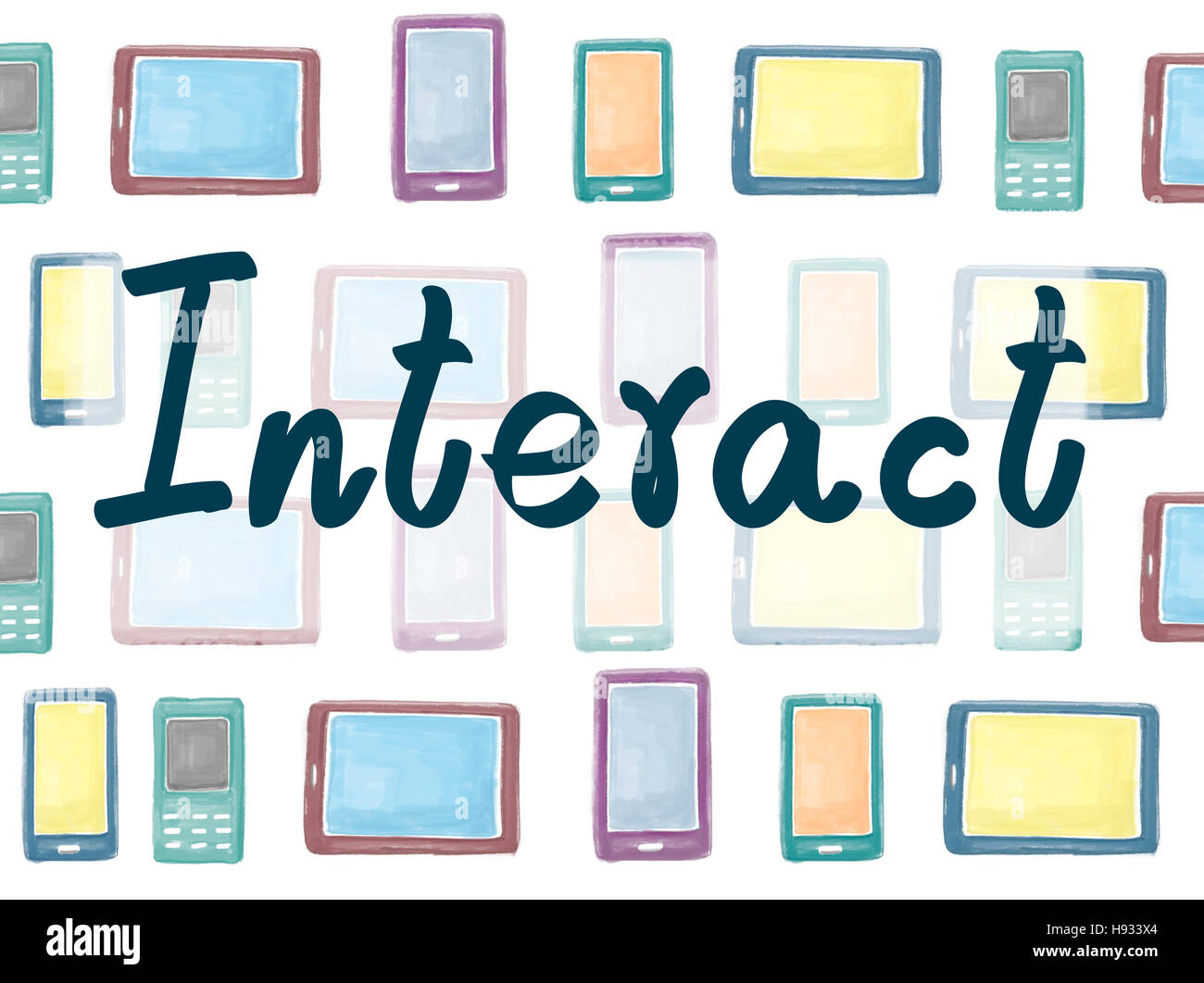Digital conversation Cut Out Stock Images & Pictures - Alamy