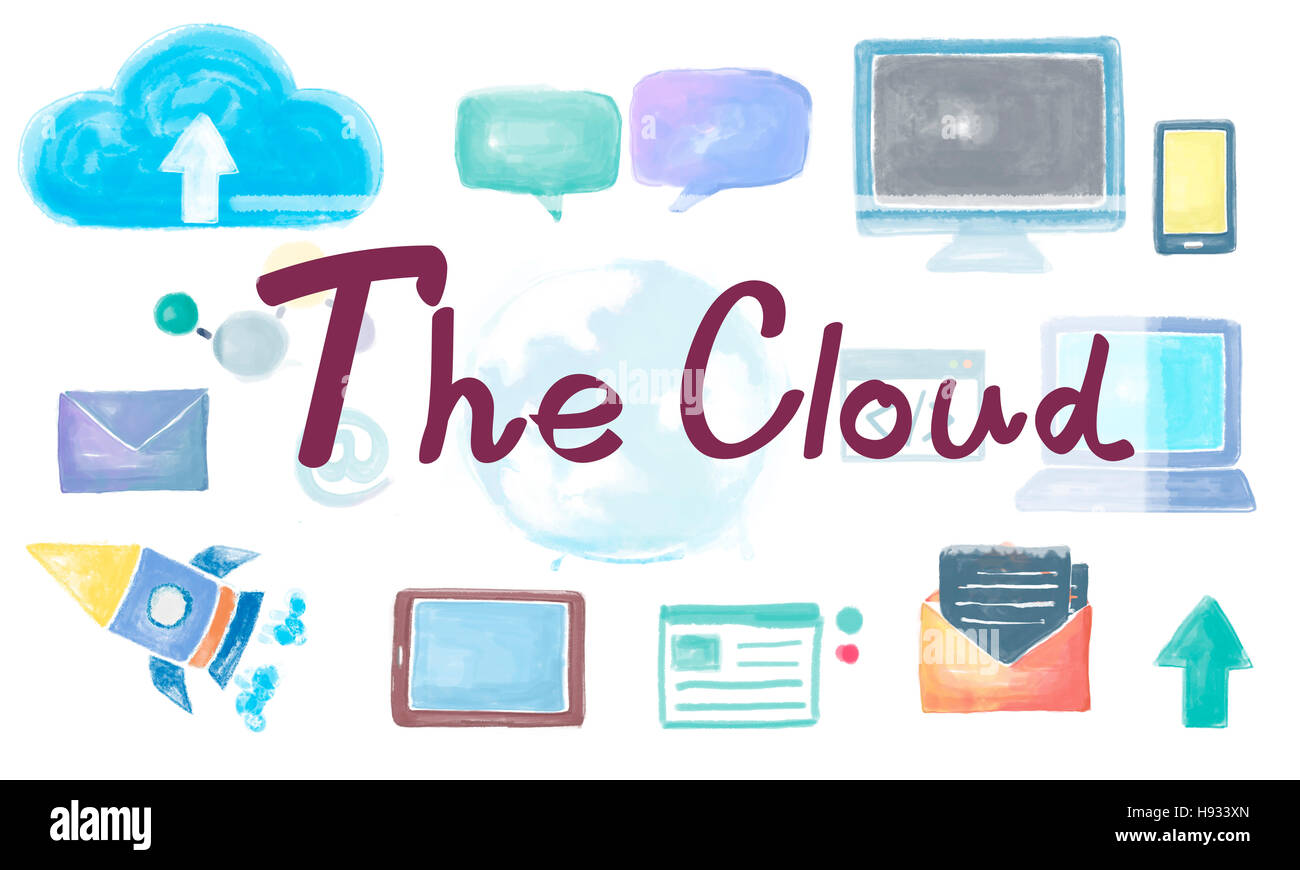 The Cloud Network Connection Globalization Communication Concept Stock ...