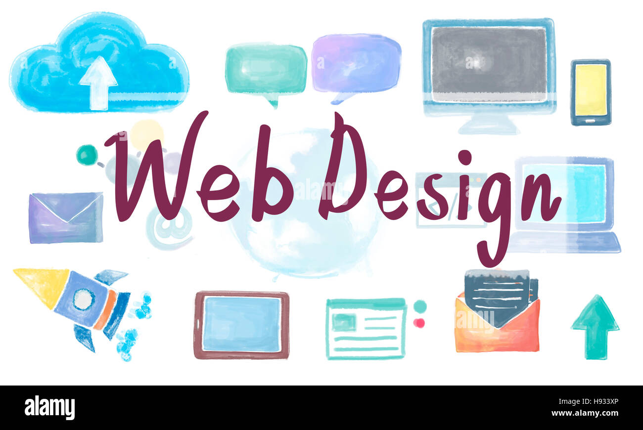 Web Design Ideas Creativity Web Page Internet Online Concept Stock ...