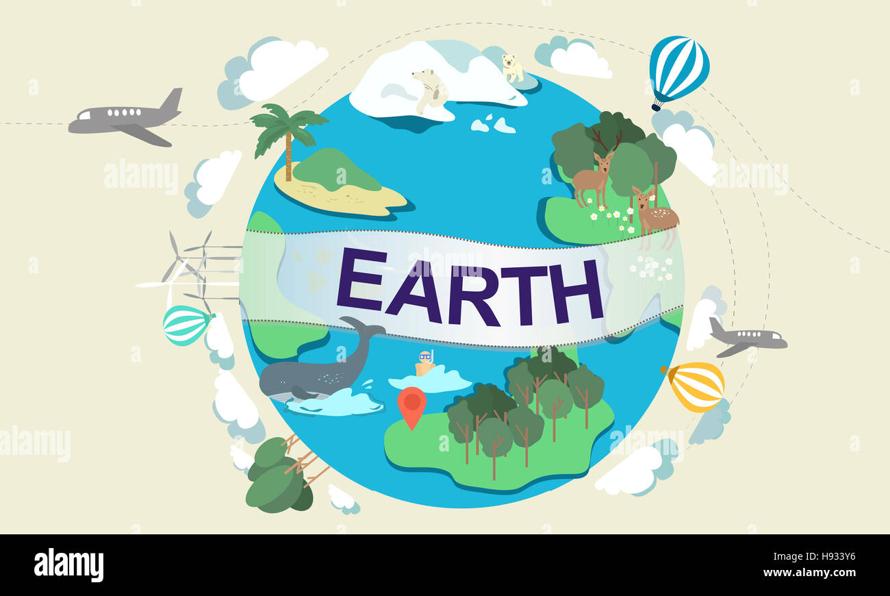 Earth Ecology Environment Conservation Globe Concept Stock Photo - Alamy