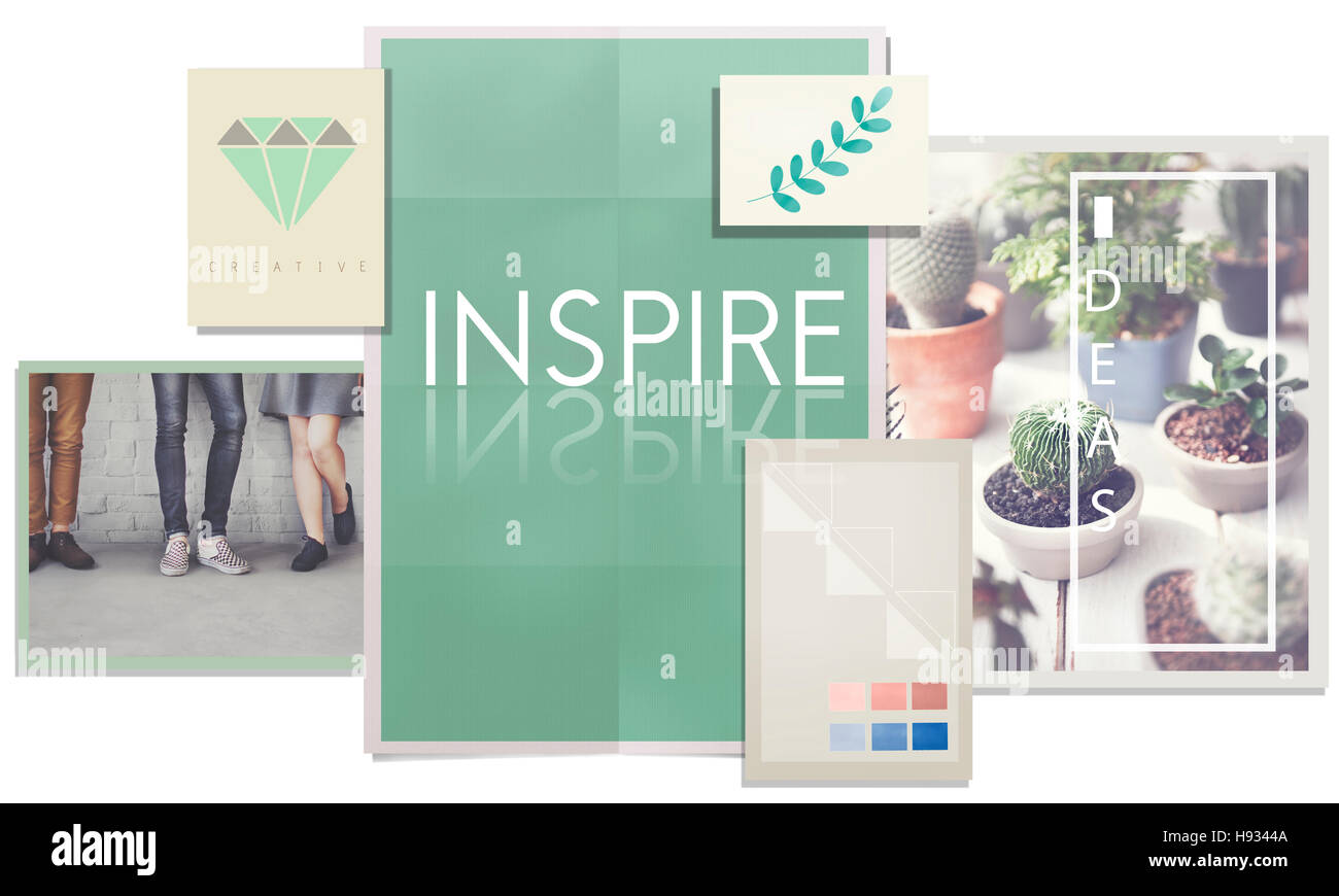 Inspire Aspiration Creativity Motivate Trust Vision Concept Stock Photo ...
