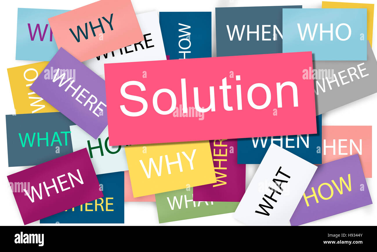 Solution Solving Problem Success Theory Concept Stock Photo - Alamy