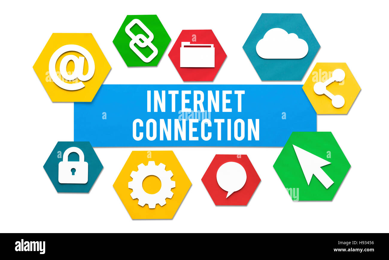 Internet Connection Technology Information Concept Stock Photo - Alamy