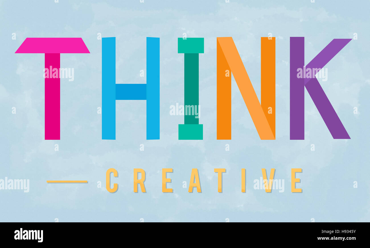 Think Thoughtful Visionary Creative Determination Concept Stock Photo ...